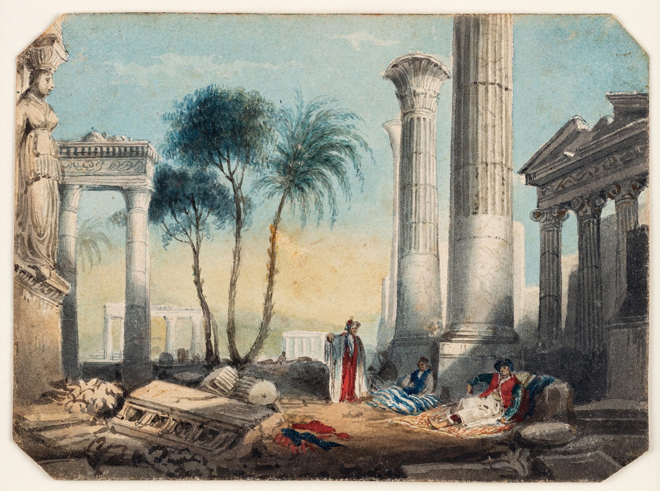 MERCER Frederick (fl.1830s) – ‘Byron’s (?Dream)’ Watercolour. | ABBOTT ...