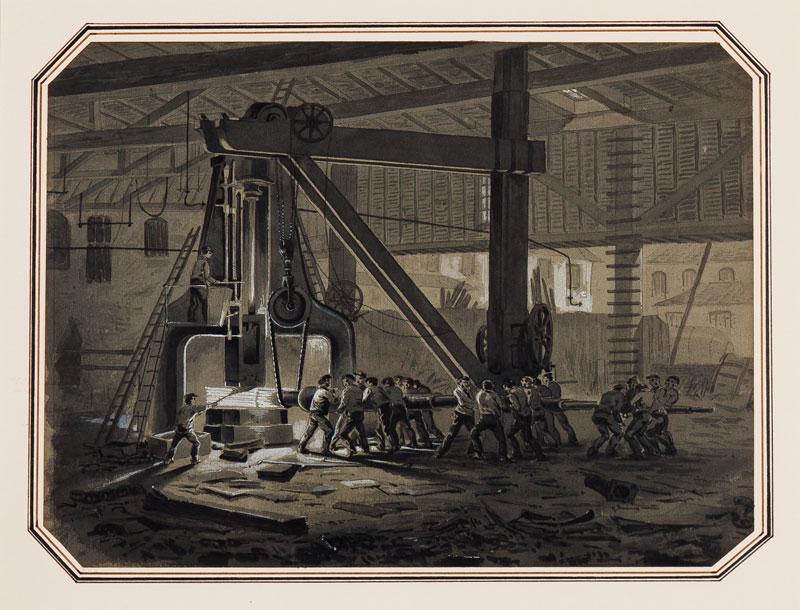 MCCONNELL James Edwin (1903-1995) – A Mill making an iron boat screw ...