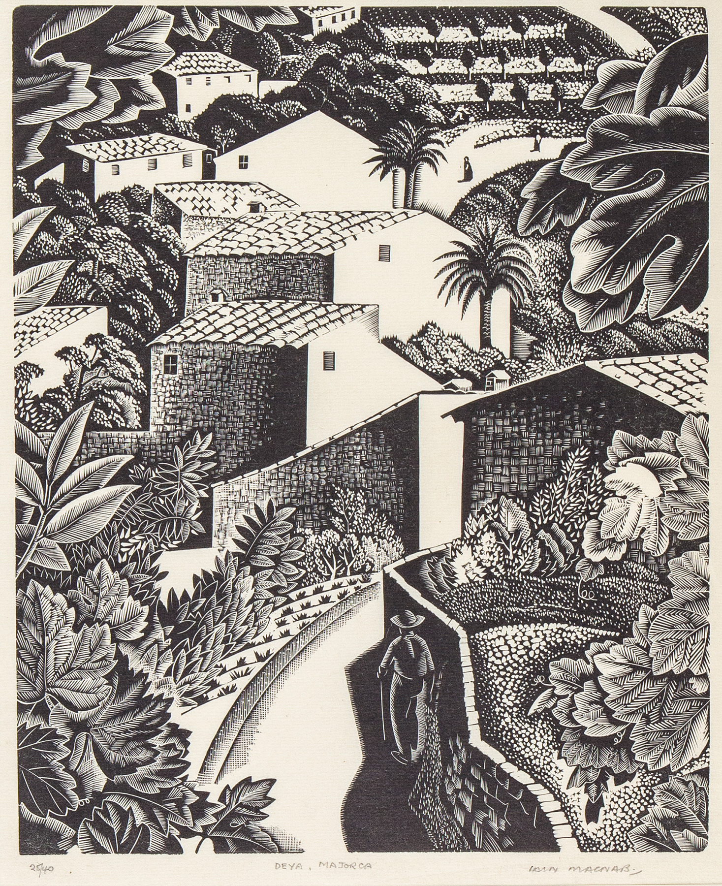 MACNAB Iain R.E. (1890-1967) – ‘Deya, Majorca’. | ABBOTT and HOLDER