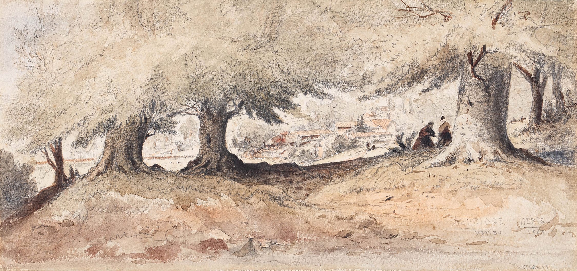 PRITCHETT Robert Taylor (1828-1907) – ‘Ashridge’, Hertfordshire ...