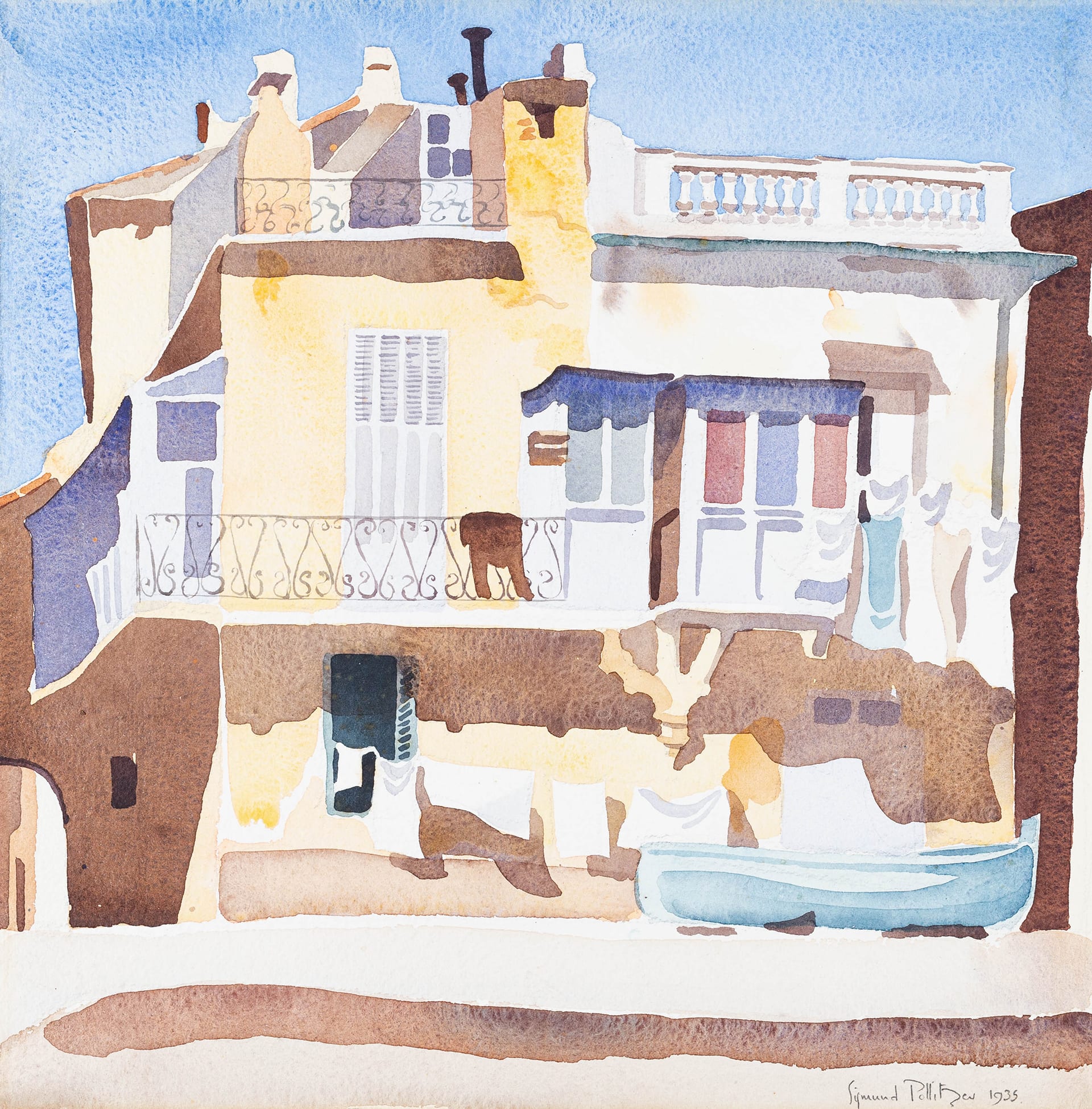 POLLITZER Sigmund (1913-1983) – Villa in Alassio. | ABBOTT and HOLDER