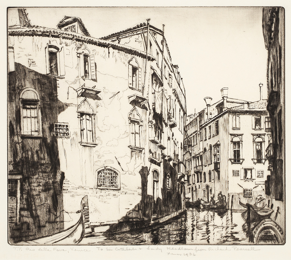 PEARSALL Richard (1891-1971) – ‘Rio della Fava, Venice’. | ABBOTT and ...