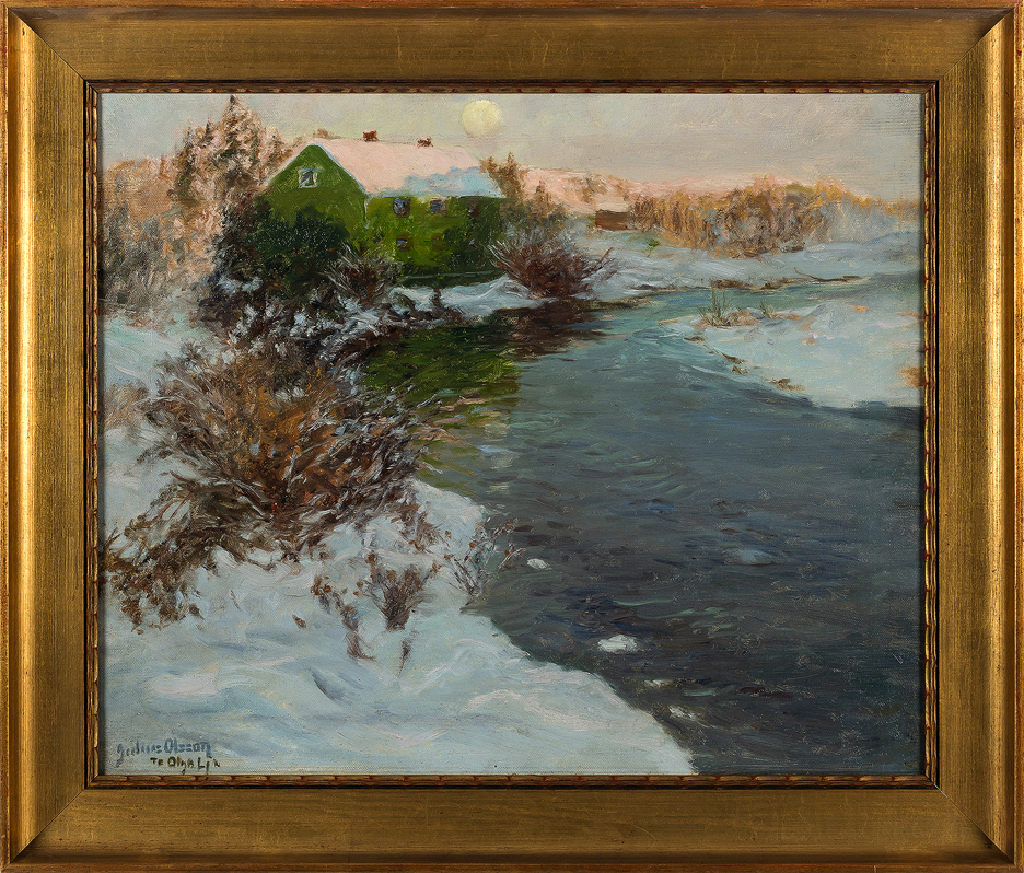 OLSSON Julius R.A. (1864-1942) – Swedish winter. | ABBOTT and HOLDER