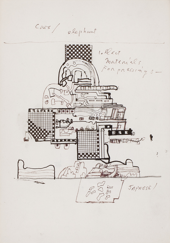 PAOLOZZI Sir Eduardo R.A. (1924-2005) – ‘Cars / Elephant’. | ABBOTT and ...