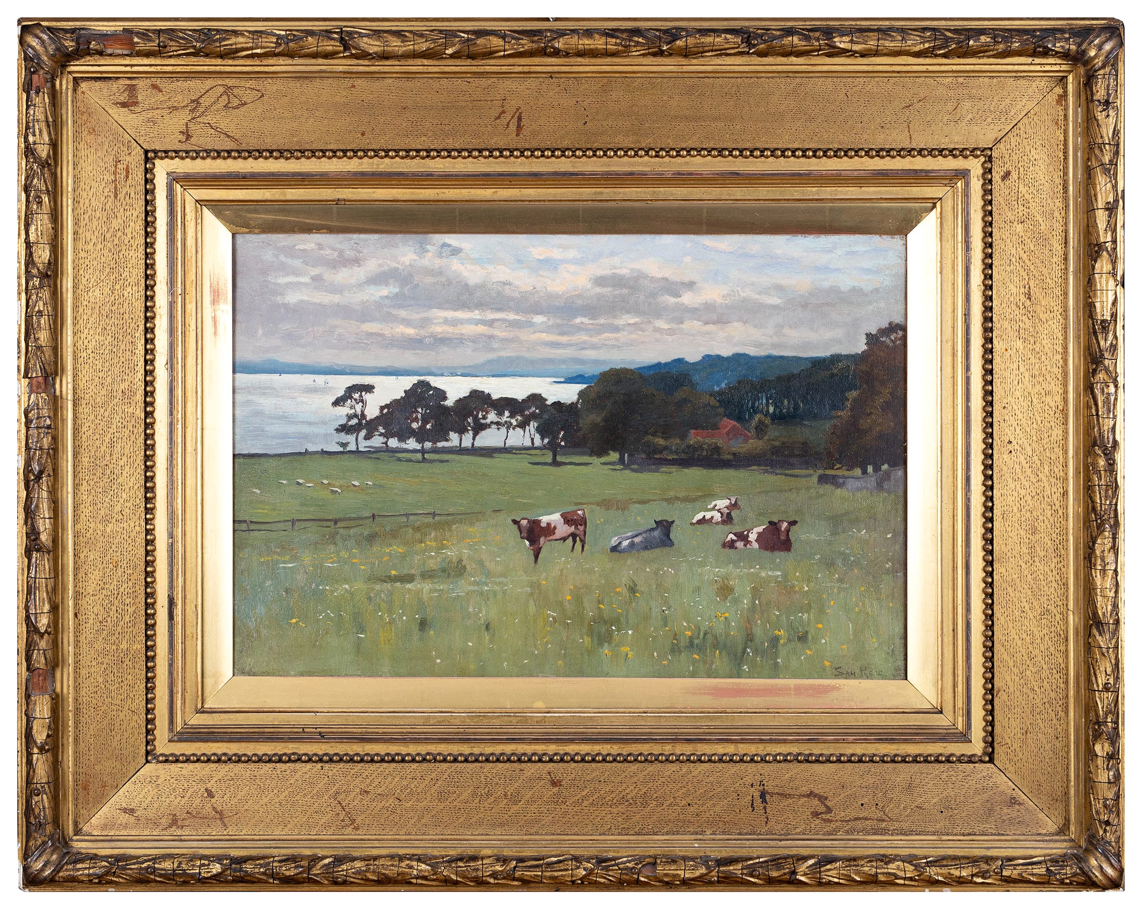 REID Samuel (1854-1919) – ‘On the Firth of Forth looking from Torryburn ...