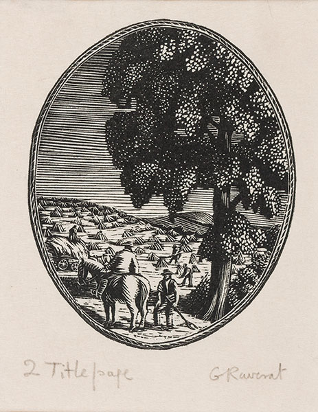 RAVERAT Gwen S.W.E. (1885-1957) – ‘Harvest Field’ (SN277). | ABBOTT and ...