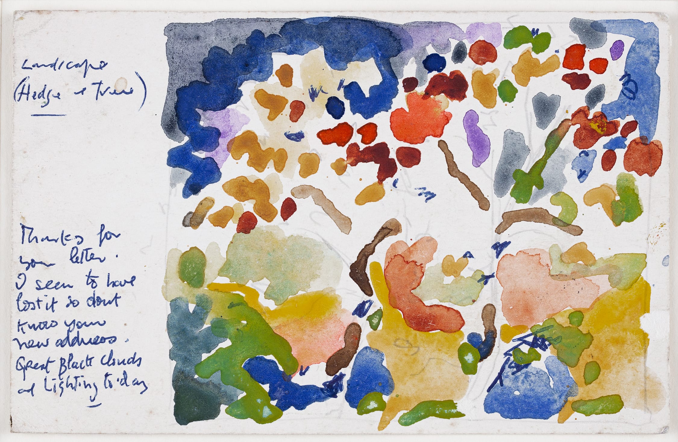 SUTTON Philip R.A. (b.1928) – ‘Landscape (Hedge & Tree)’. | ABBOTT and ...