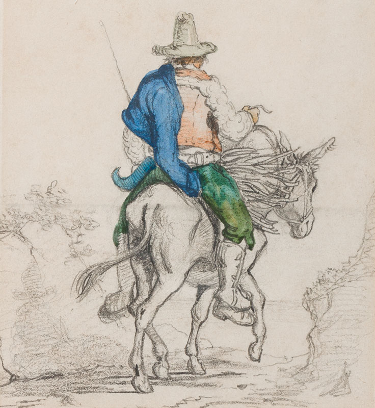 STRUTT Arthur John (1819-1888) – Italian Contadino on his mule ...