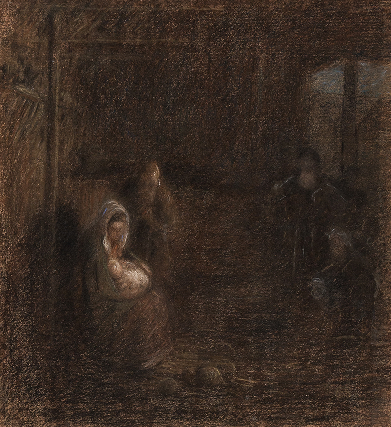 STOTT Edward A.R.A. (1859-1918) – ‘The Adoration of the Shepherds ...