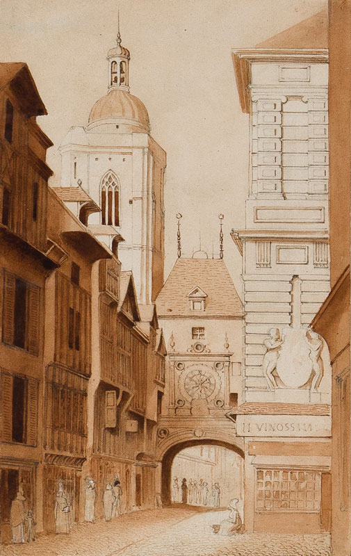STOTHARD Charles Alfred (1786-1821) – The ‘Gros Horloge’, Rouen ...