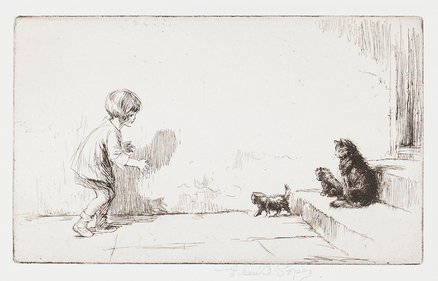 SOPER Eileen (1905-1990) – ‘Black Puss’. | ABBOTT and HOLDER