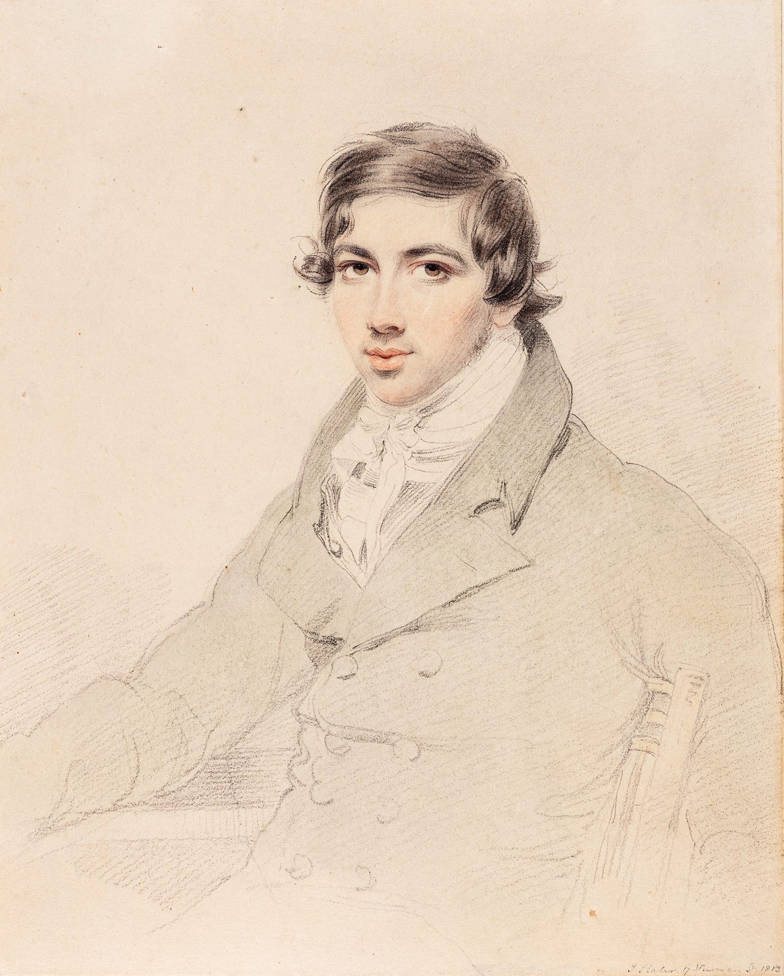 SLATER John (c.1779-1837) – Portrait of a Young Man. | ABBOTT and HOLDER