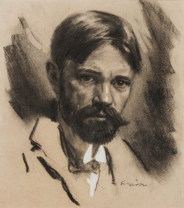 SIMPSON Joseph (1879-1939) – Portrait of D H Lawrence (1885-1930 ...
