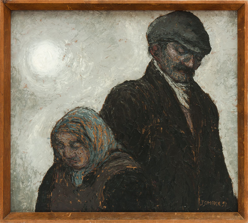 SIMCOCK Jack (1929-2012) – ‘Two figures’. | ABBOTT and HOLDER