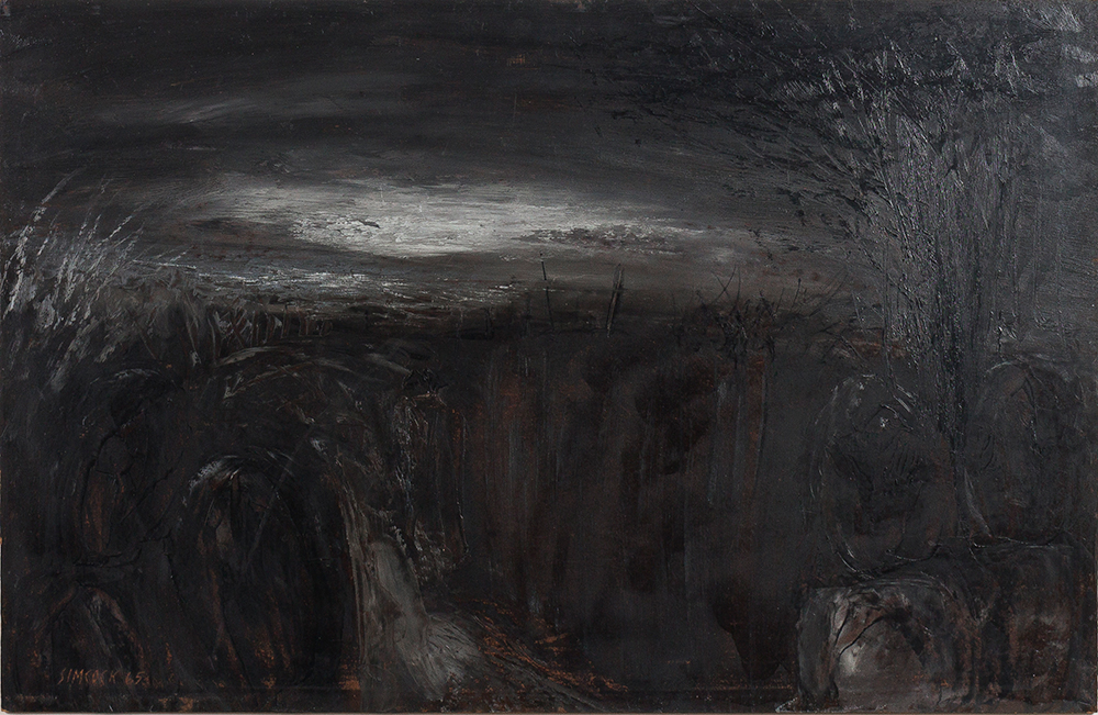 SIMCOCK Jack (1929-2012) - ‘Figures in a Dark Lane’