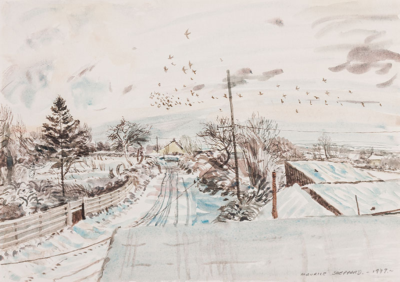 SHEPPARD Maurice P.P.R.W.S. N.E.A.C. (b.1947) – Landscape study ...