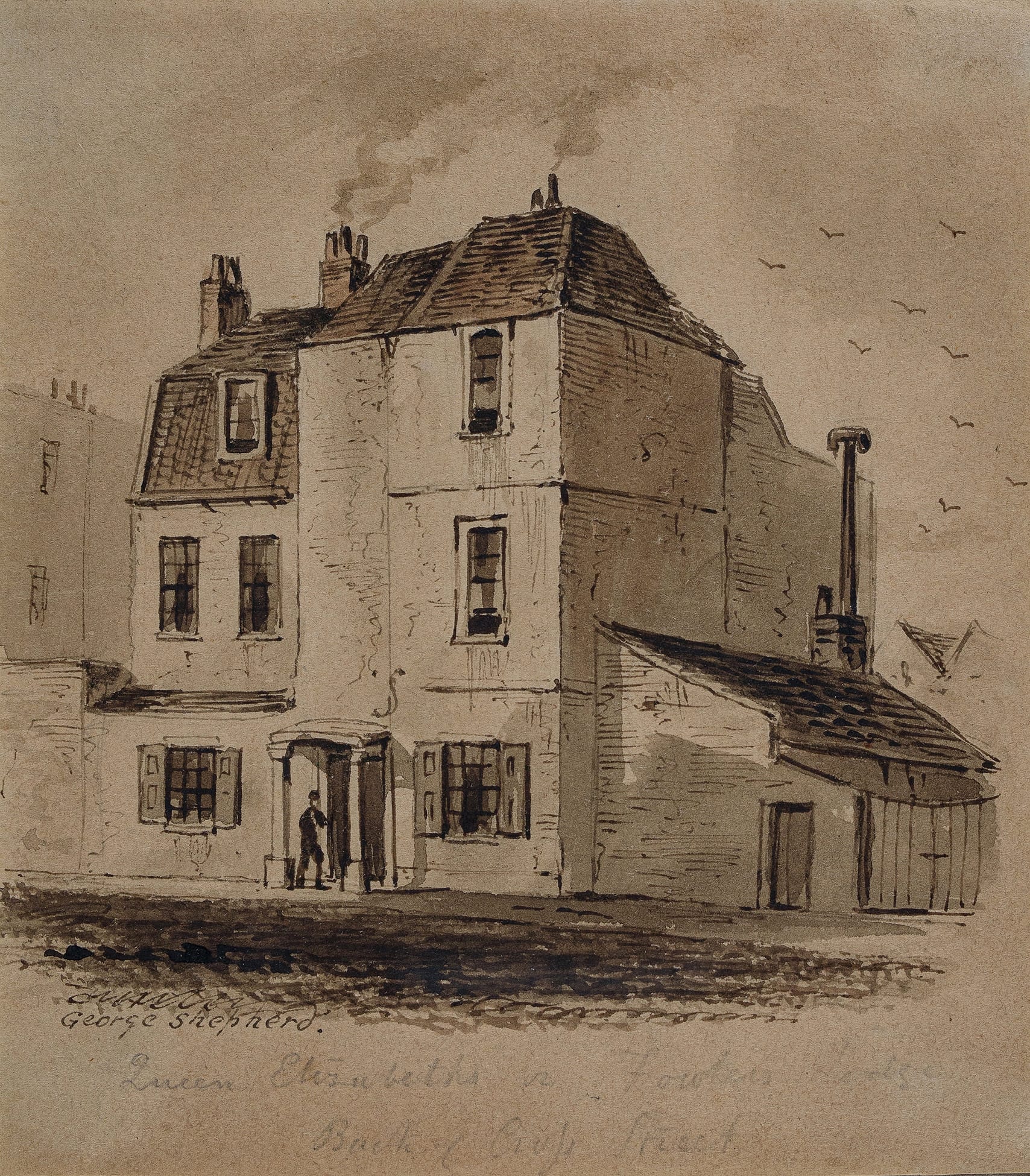 SHEPHERD George N.W.S. (1784-1862) – ‘Back of Cross Street / Queen ...