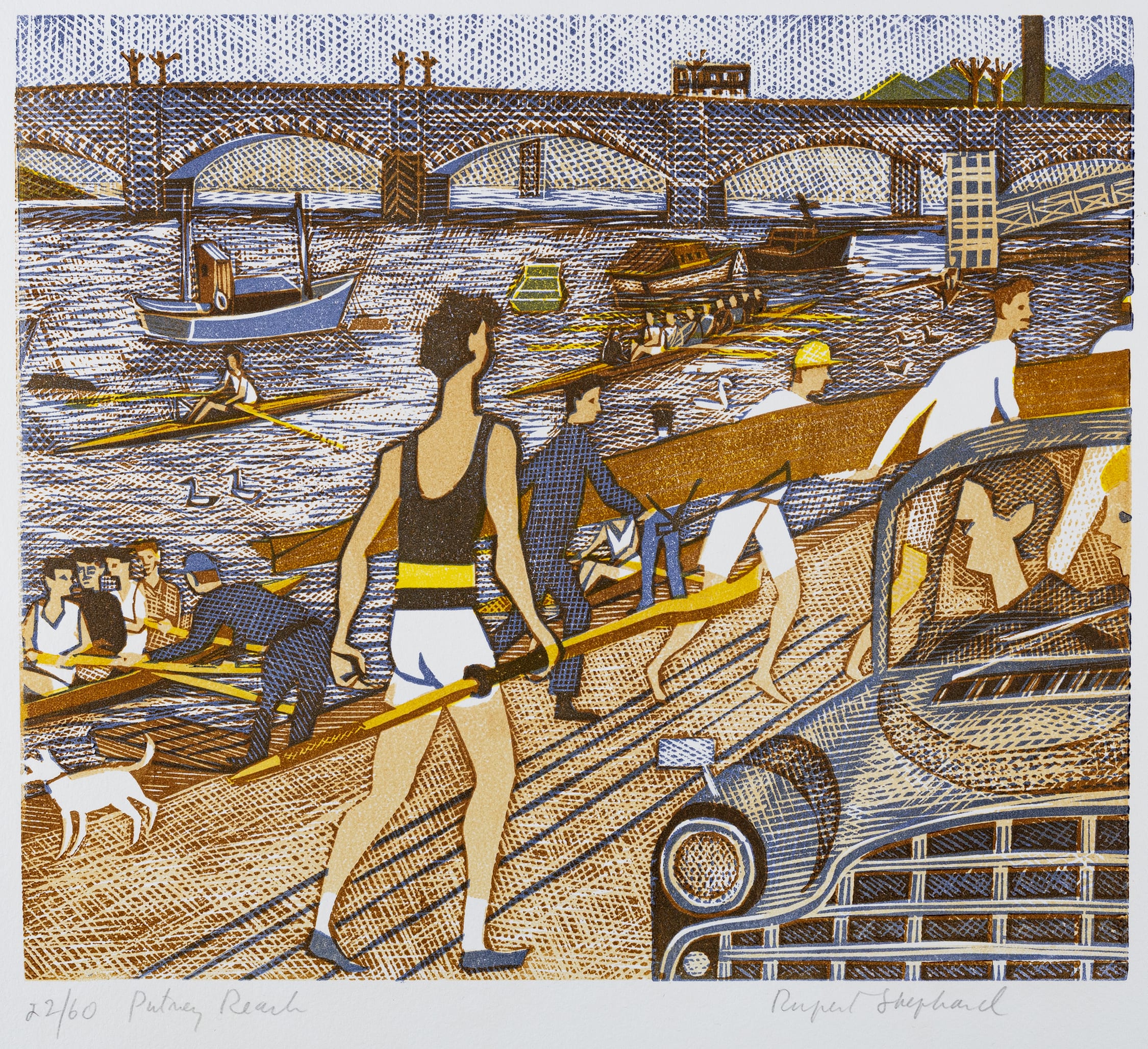 SHEPHARD Rupert (1909-1992) – ‘Putney Reach’. | ABBOTT and HOLDER