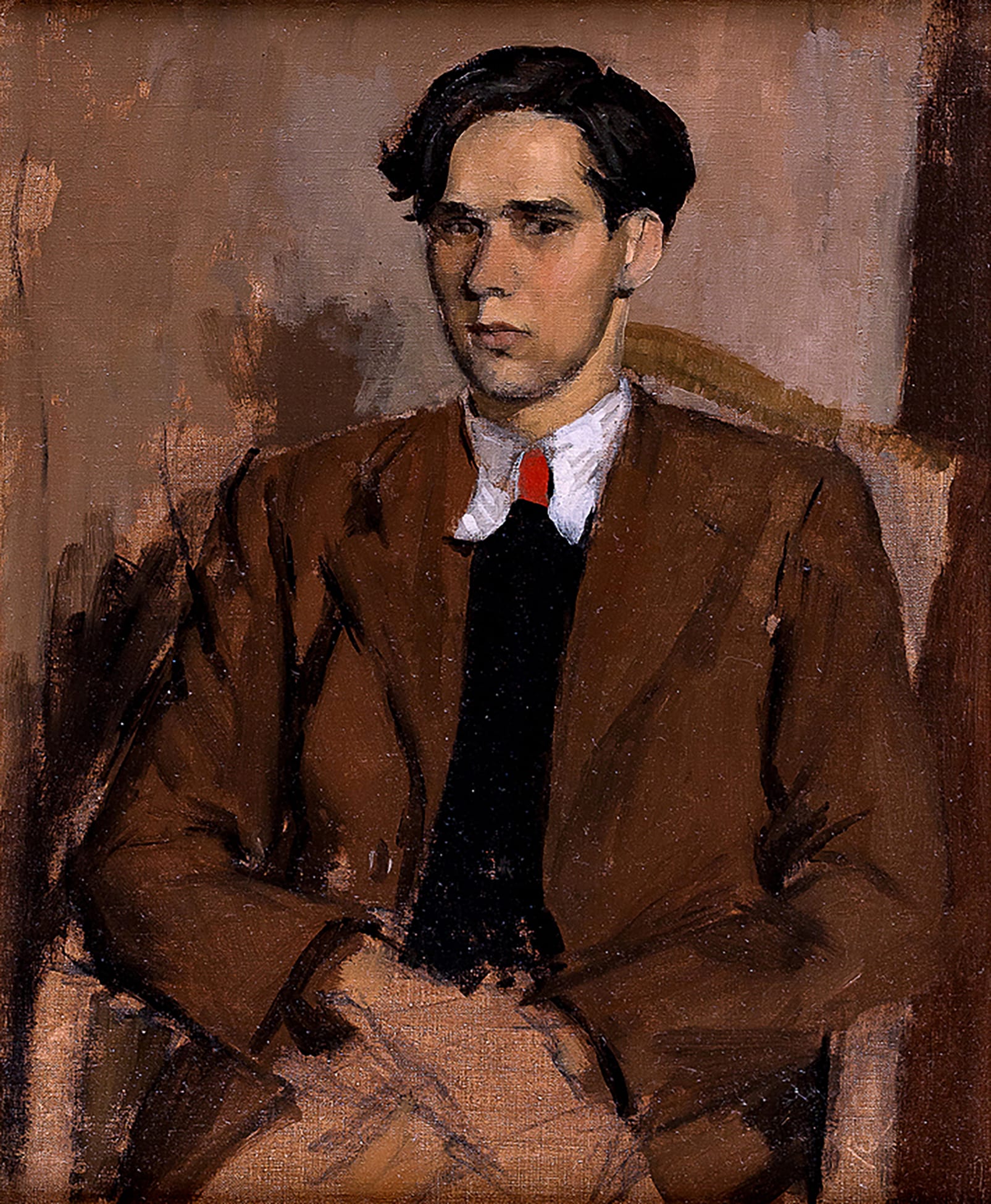 SCOTT Gordon (1914-1916). – Red tie. | ABBOTT and HOLDER