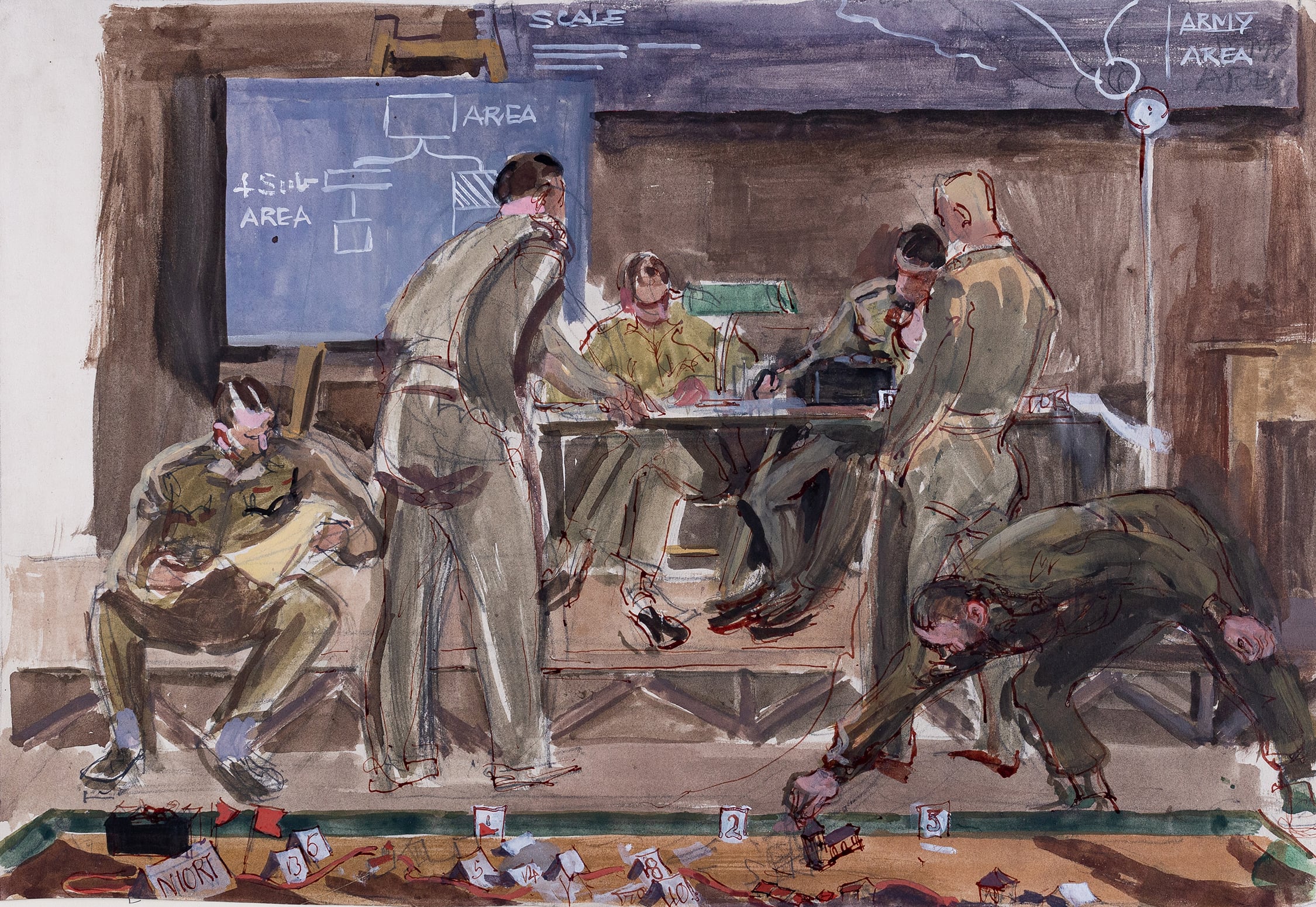 SCHMOLLE Stella – WW2 Operations Room. | ABBOTT and HOLDER