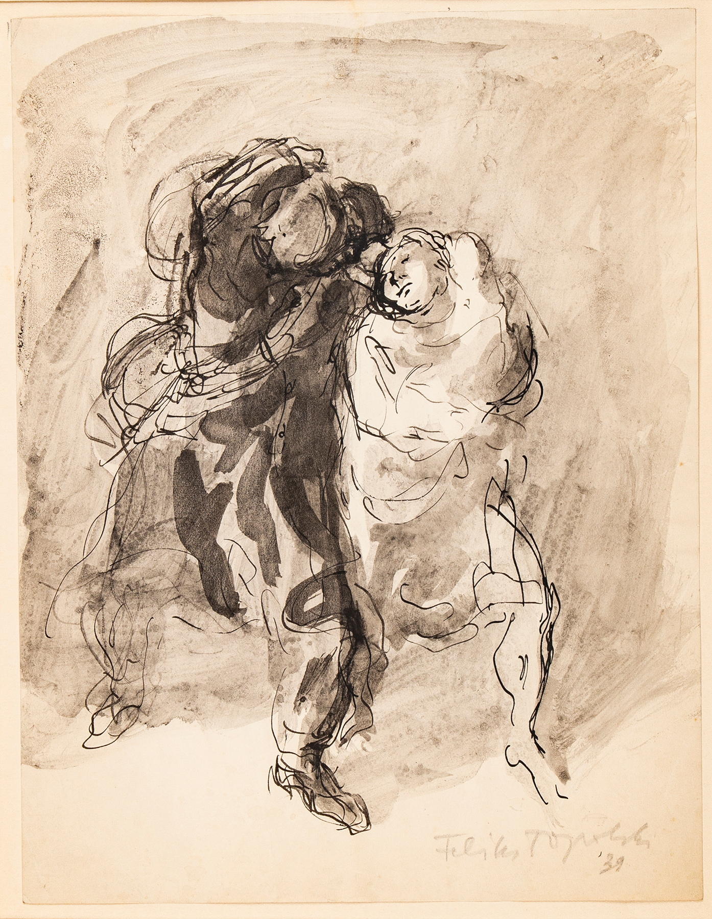 TOPOLSKI Feliks R.A. (1907-1989) – ‘The Sailor’s Return’. | ABBOTT and ...