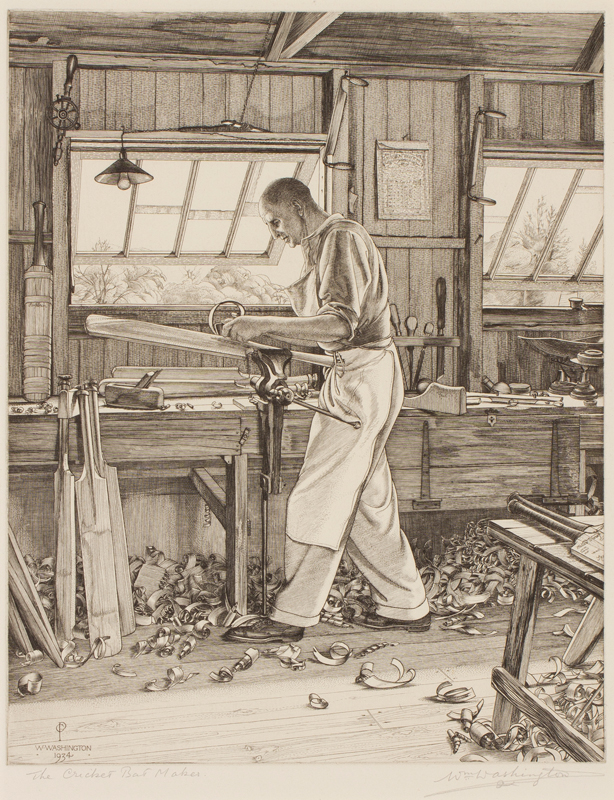 WASHINGTON William (1885-1956) – ‘The cricket bat maker’: Walter Warsop ...