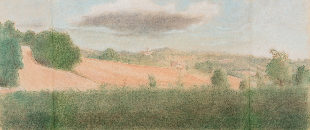 WARD Charlotte (b.1957) – ‘Castel del Aquila, Umbria’. | ABBOTT and HOLDER