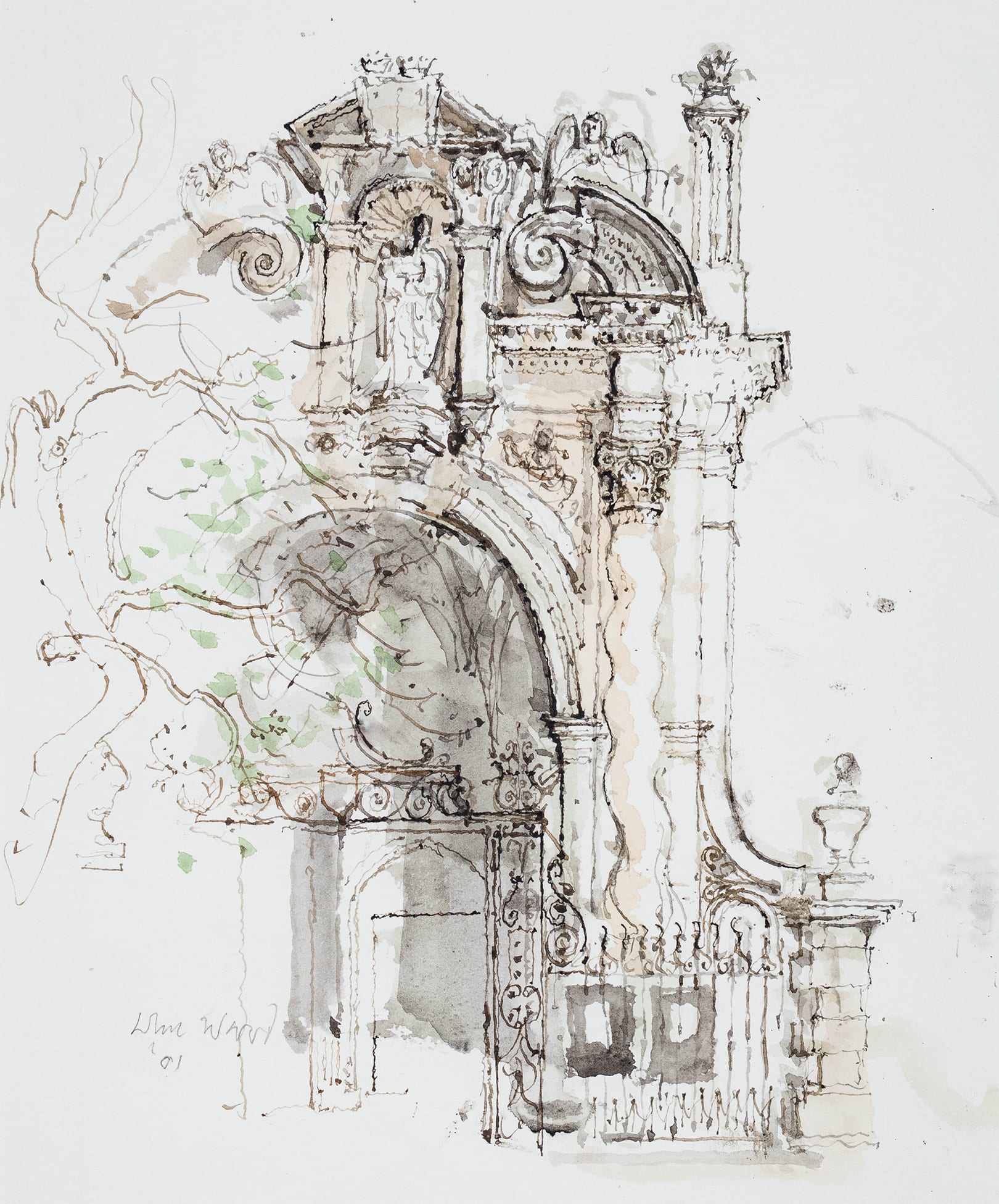 WARD John Stanton C.B.E. (1917-2007) – Baroque Entrance. | ABBOTT and ...
