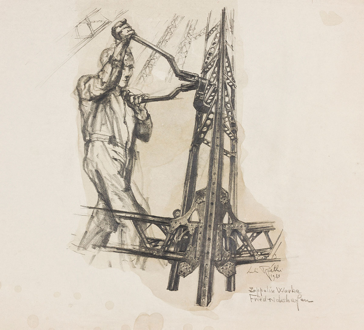 Lili Rethi (1894 -1971) – The Zeppelin Works, Friedrichshafen. | ABBOTT ...