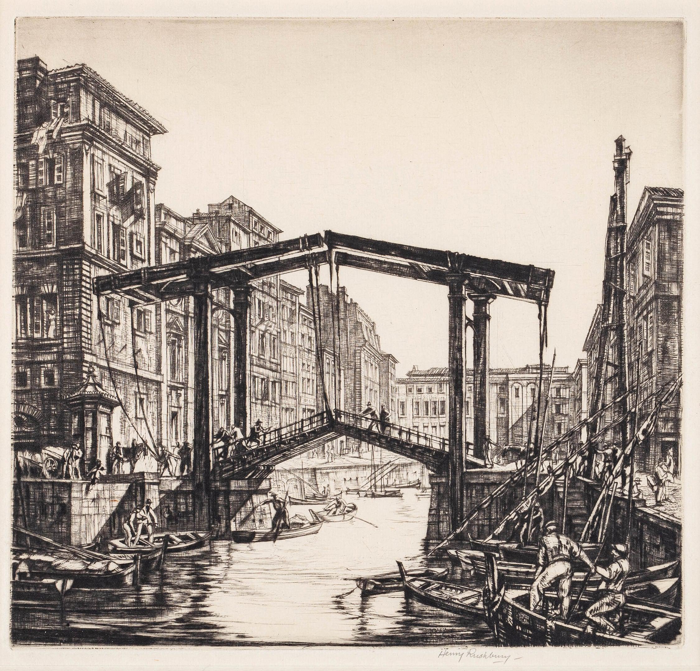 Rushbury R.A. R.E., Sir Henry (1889 – 1968) – France; Canal de la ...