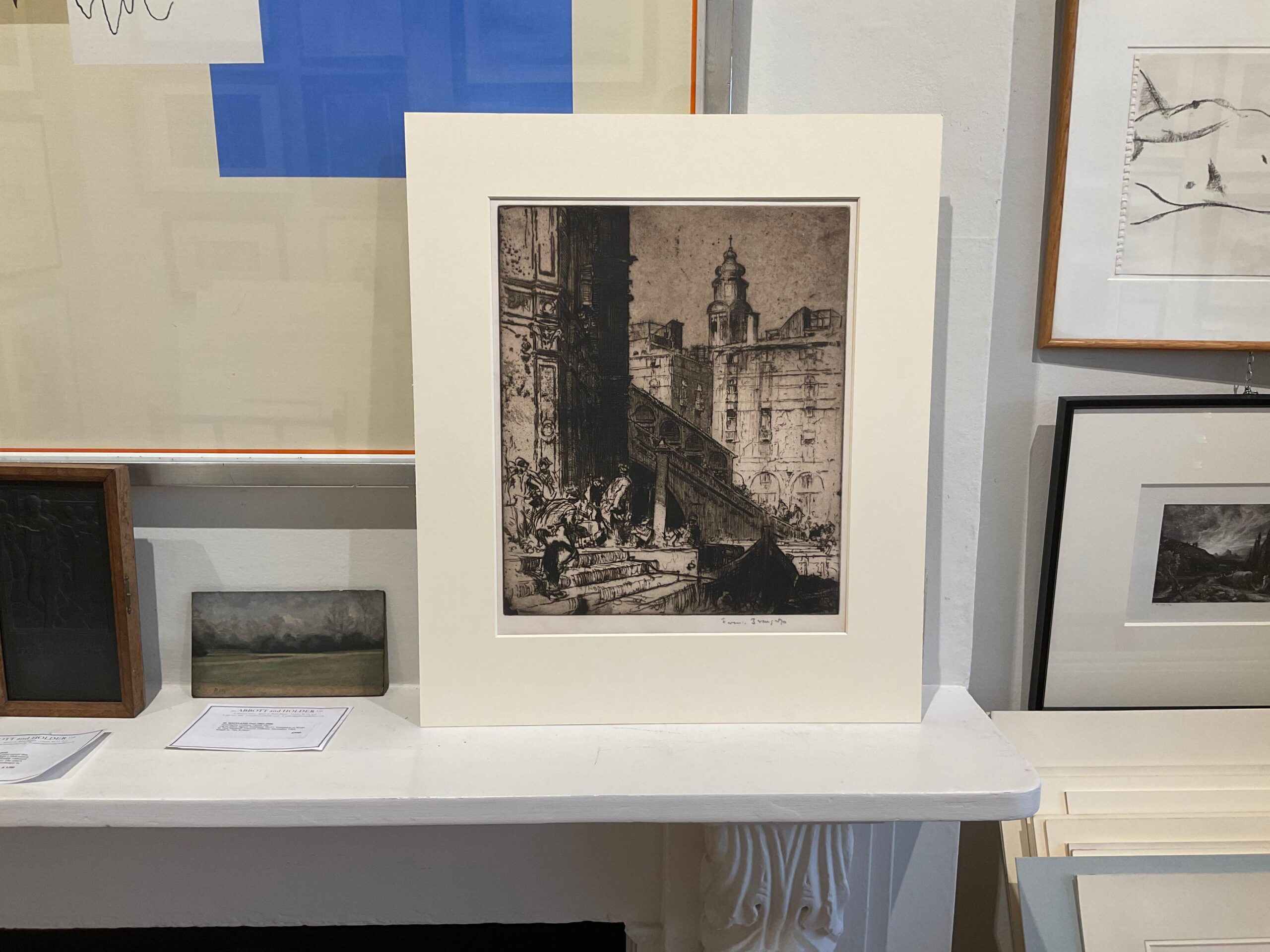 Brangwyn R.A. R.W.S., Frank (1867 – 1956) – Italy; ‘The Rialto, Venice’ (Gaunt 72). | ABBOTT and ...