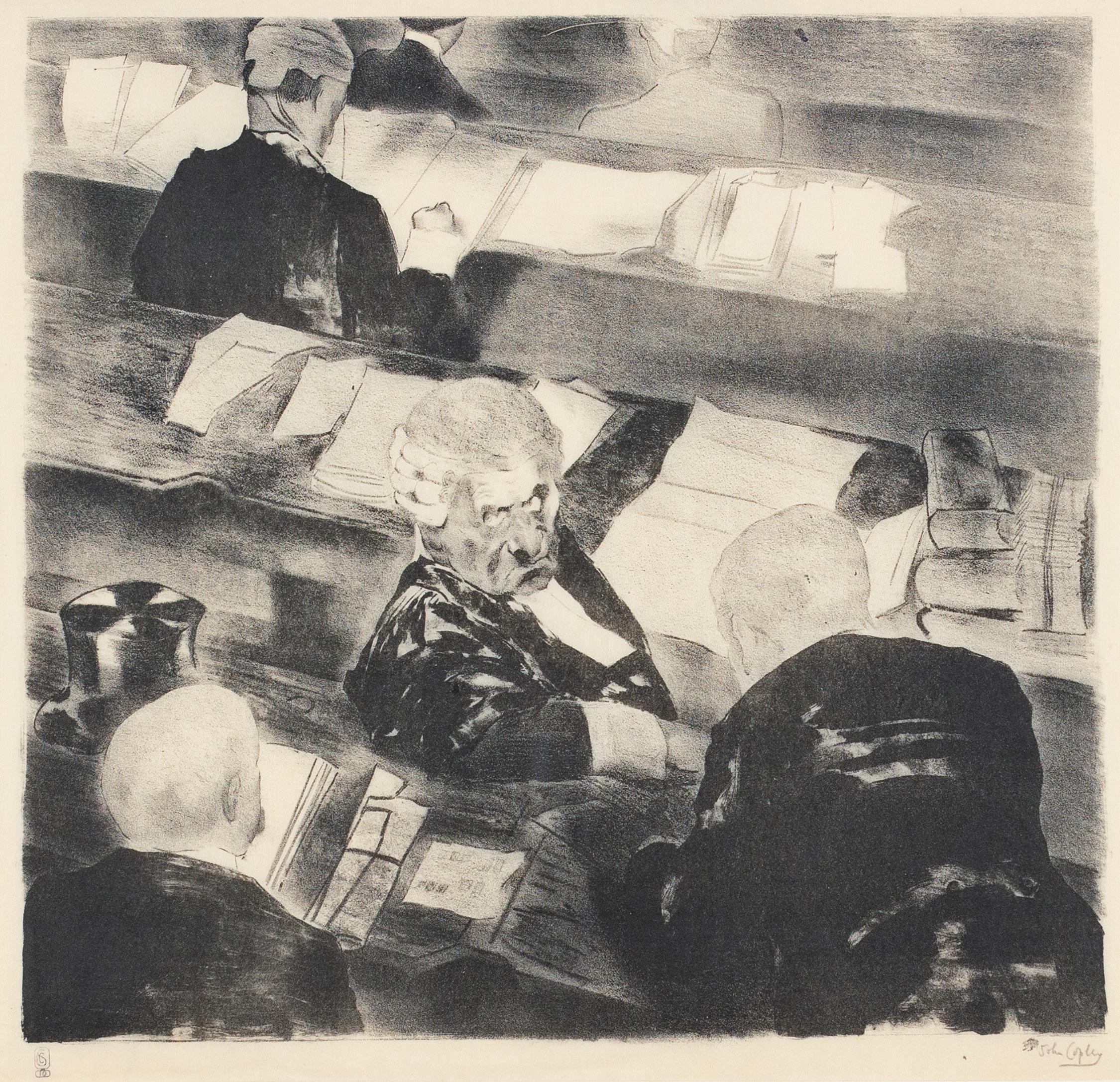 Copley P.R.B.A., John (1875 – 1950) – Counsel and a Stamp Dealer (W39 ...