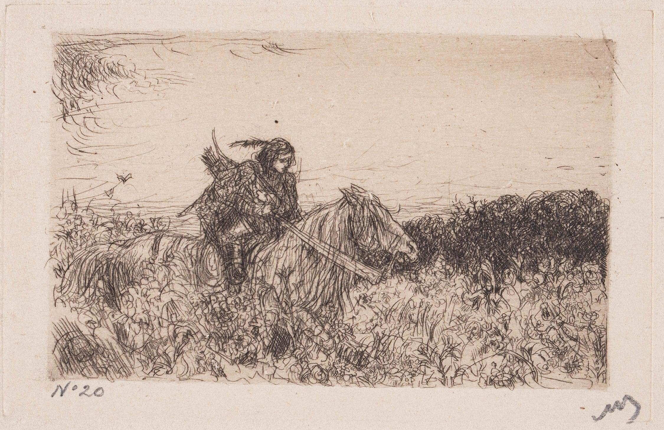 Bauer, Marius (1867 – 1932) – Hunter. | ABBOTT and HOLDER