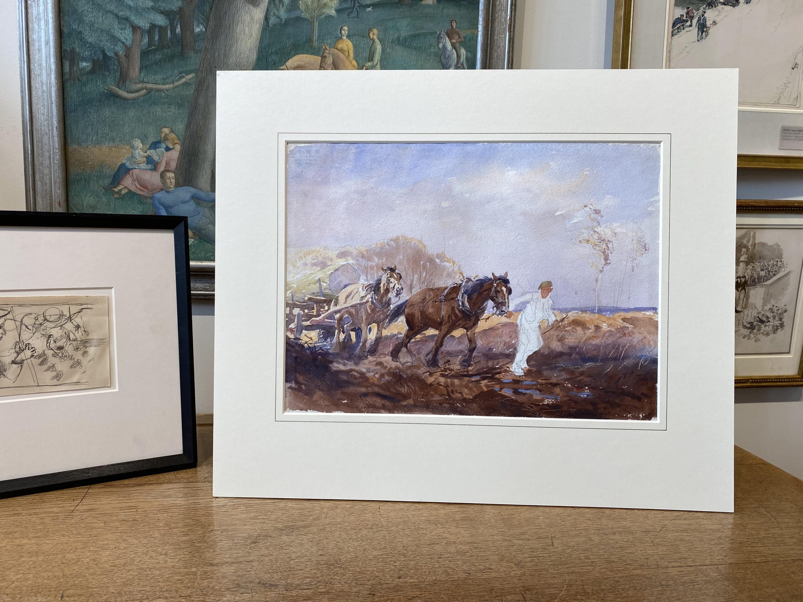 Soper R.I., George (1870 – 1942) – Hauling a trunk. | ABBOTT and HOLDER