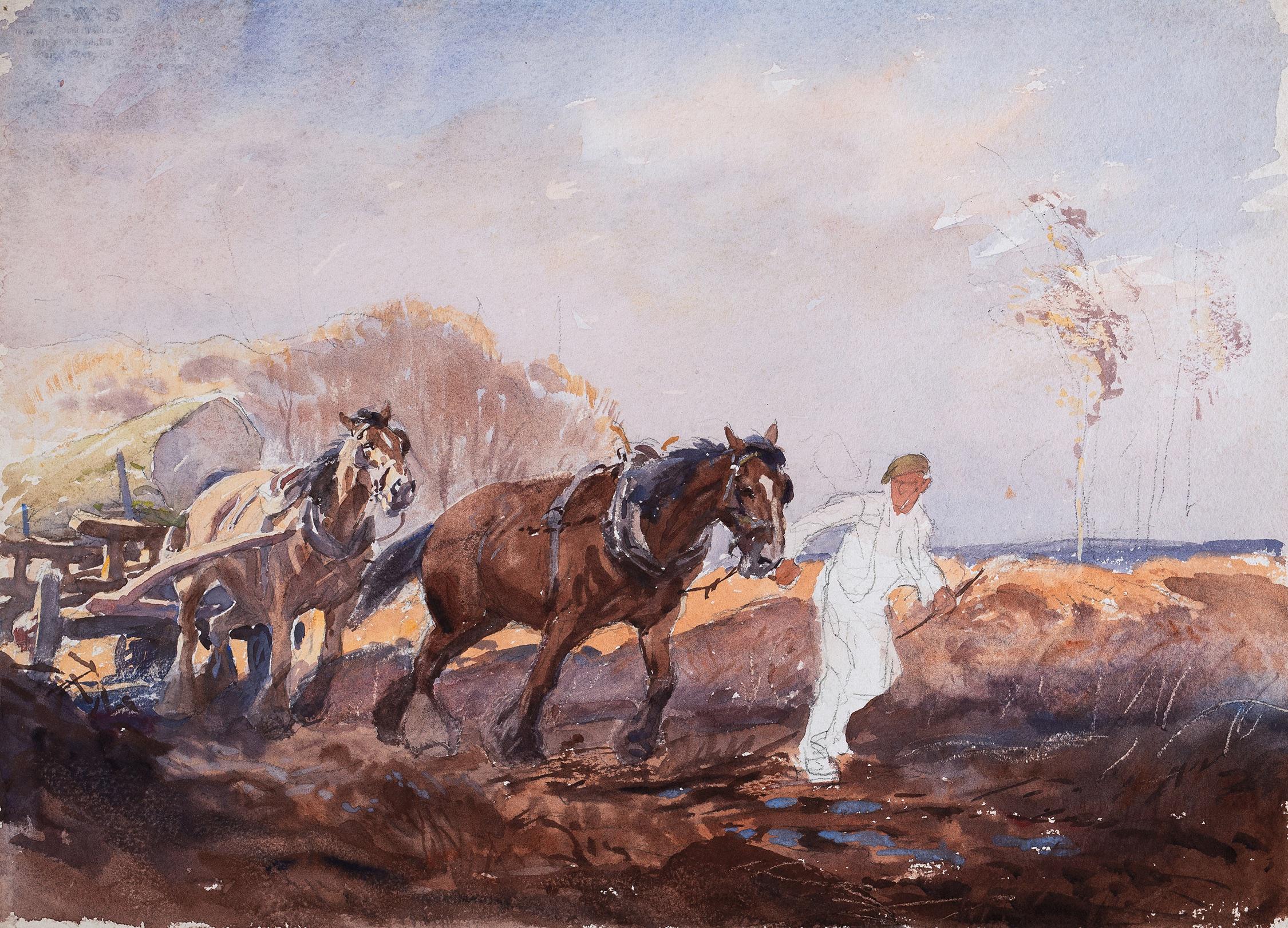 Soper R.I., George (1870 – 1942) – Hauling a trunk. | ABBOTT and HOLDER