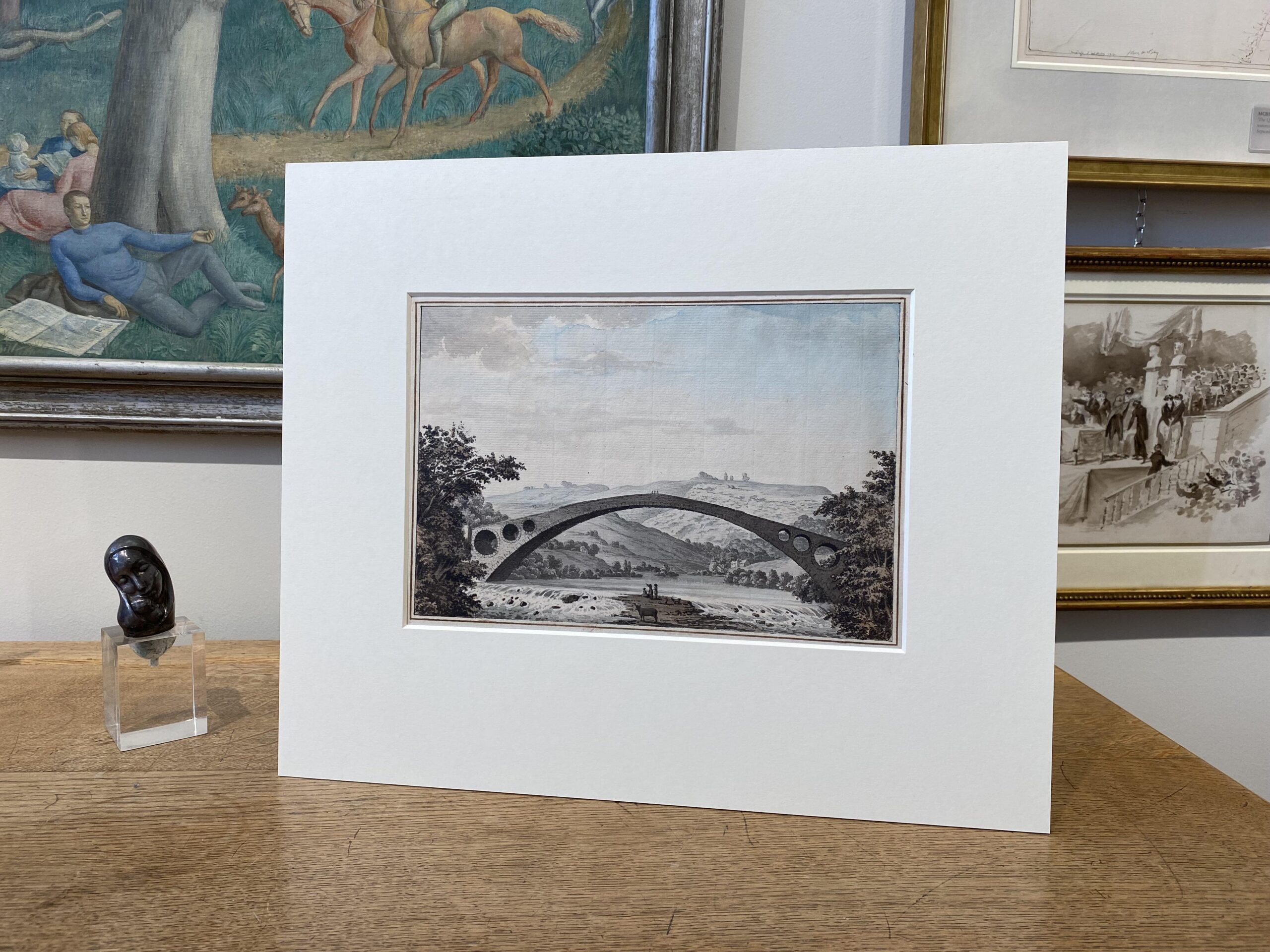 Grimm, Samuel Hieronymus (1733 – 1794) – Wales; The Old Bridge ...