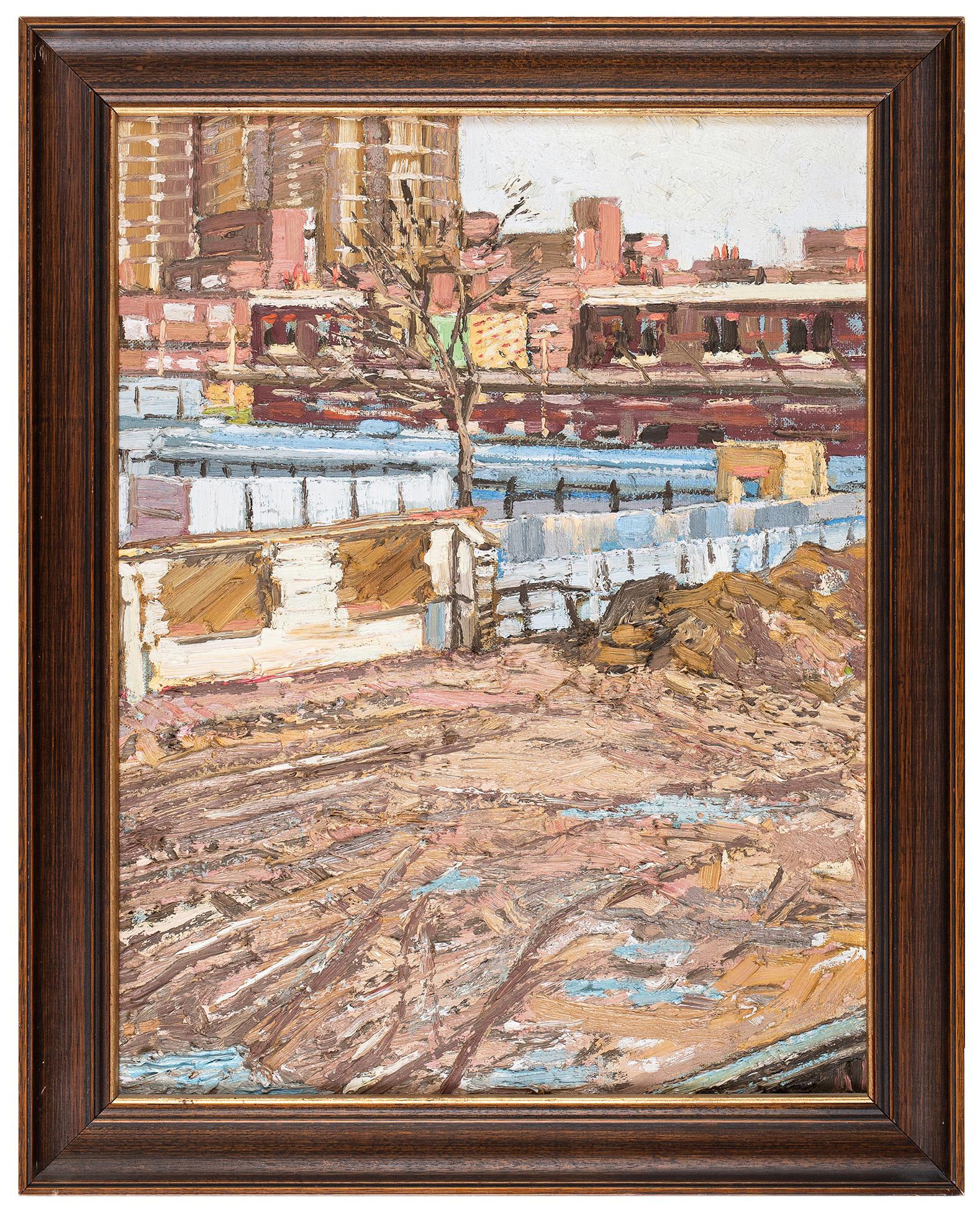 Beale, Edward (born 1950) – London; ‘View to Fitzalan Street, Lambeth ...