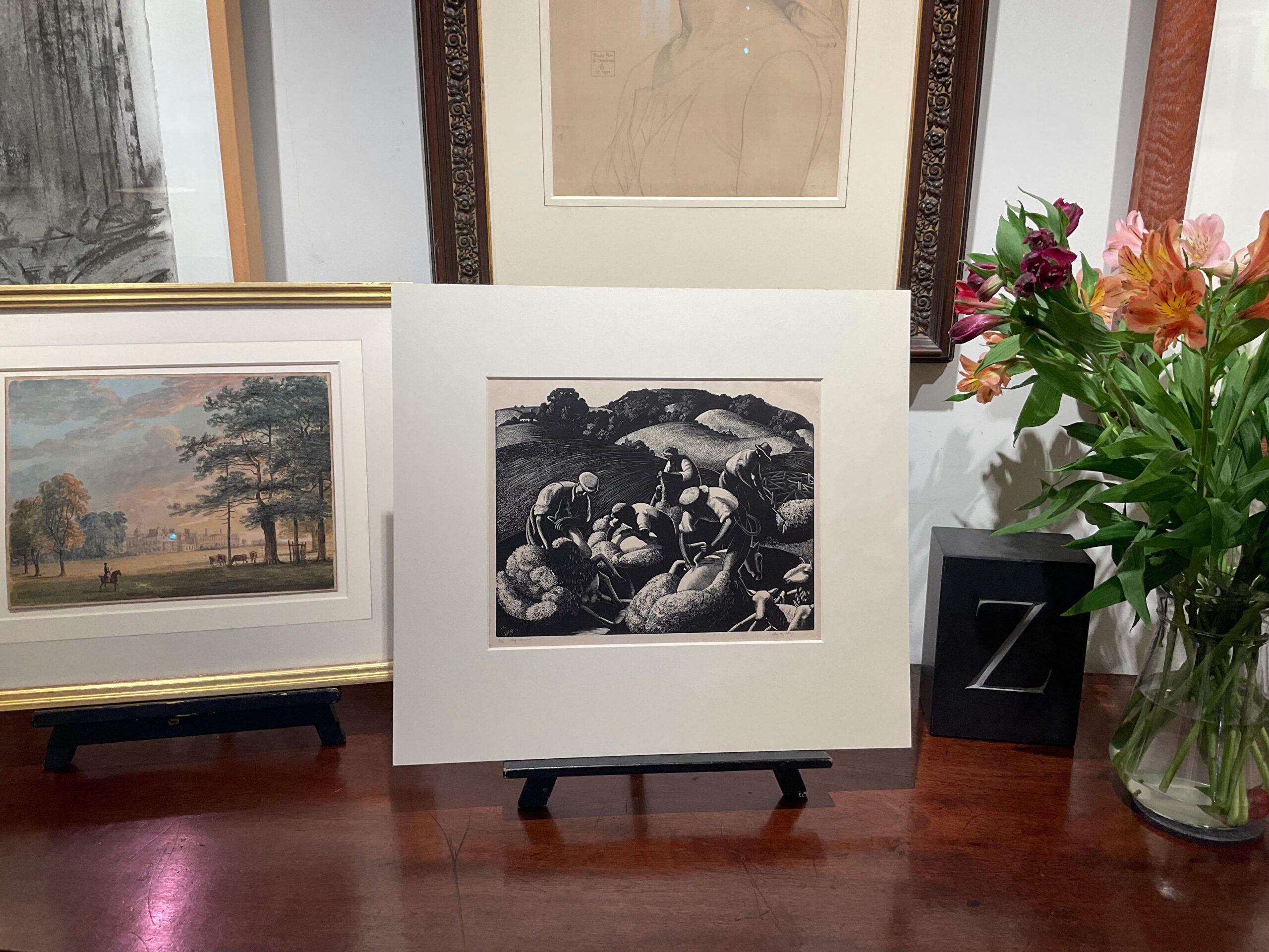 Leighton, Clare (1898 – 1989) – A Farmer’s Year; May, ‘Sheep Shearing ...