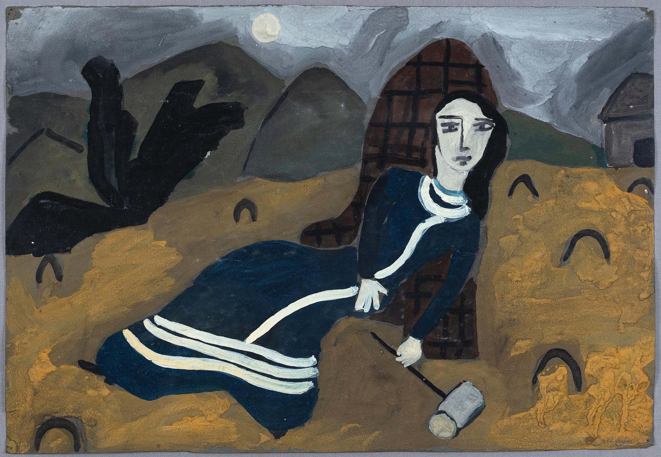 Collins, Elisabeth (1904 – 2000) – ‘A Woman Grieving’. | ABBOTT and HOLDER