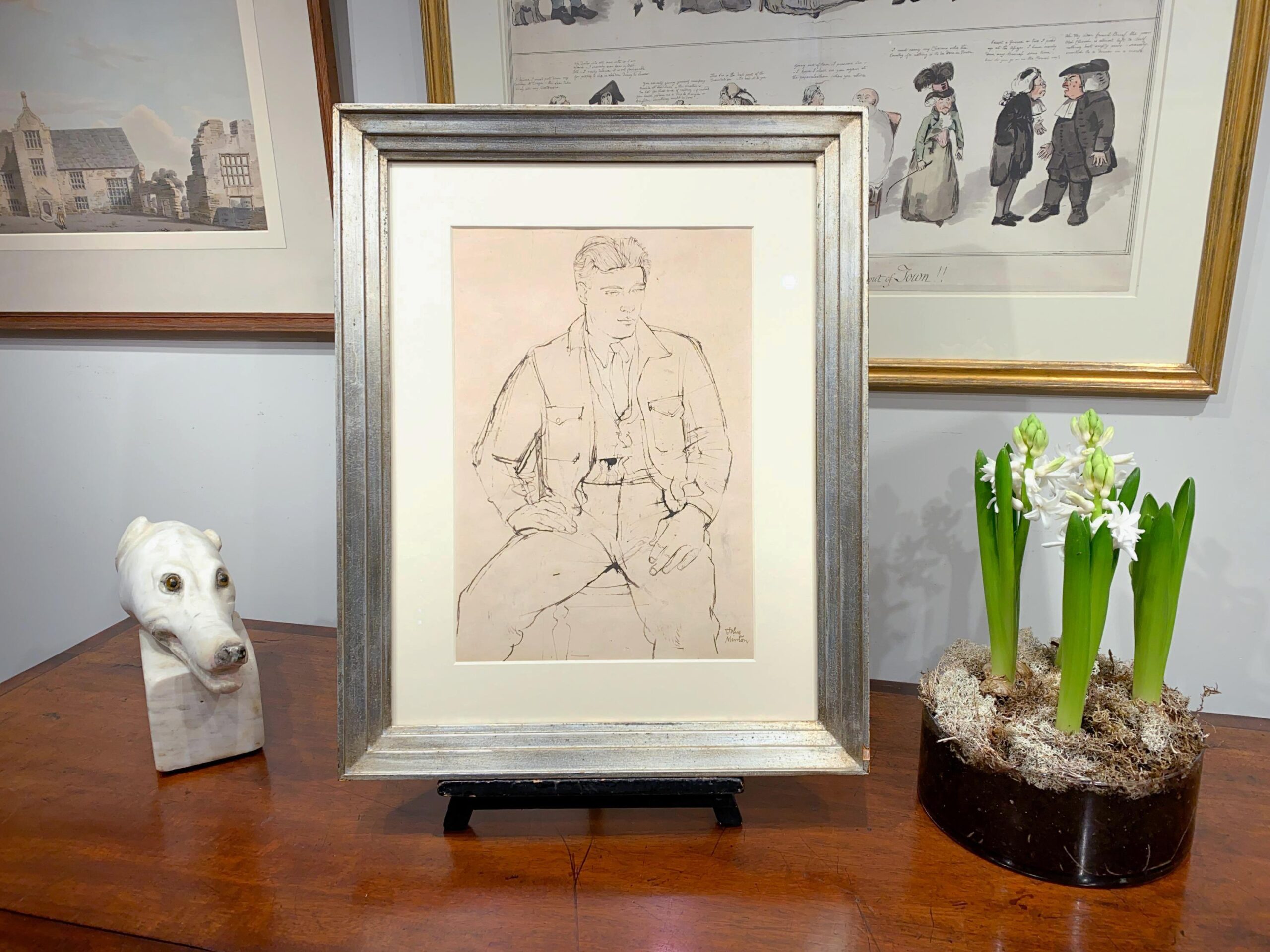 Minton, John (1917 – 1957) – Portrait of a young man. | ABBOTT and HOLDER