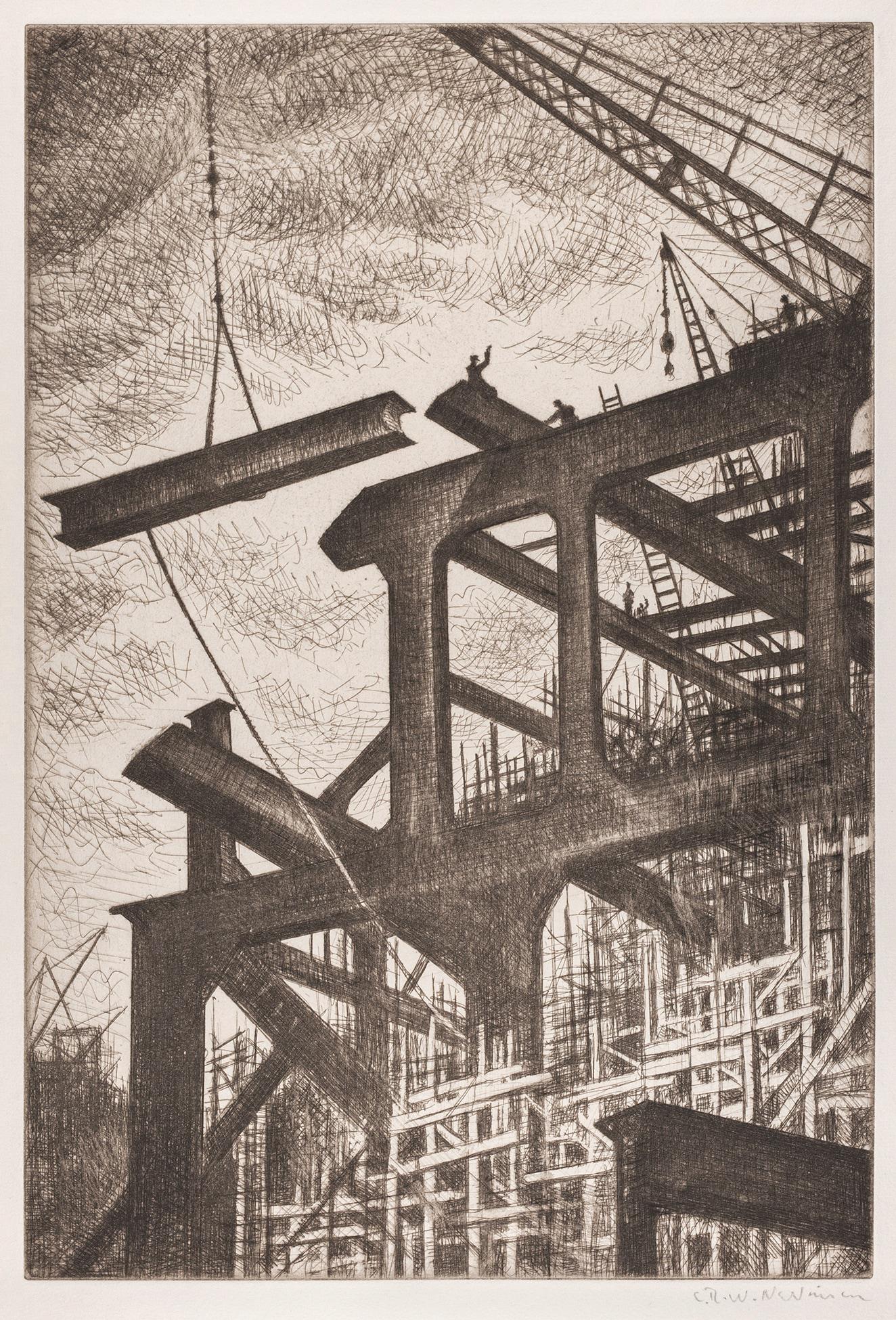 Nevinson, Christopher Richard Wynne (1889 – 1946) – London; ‘The Rising ...