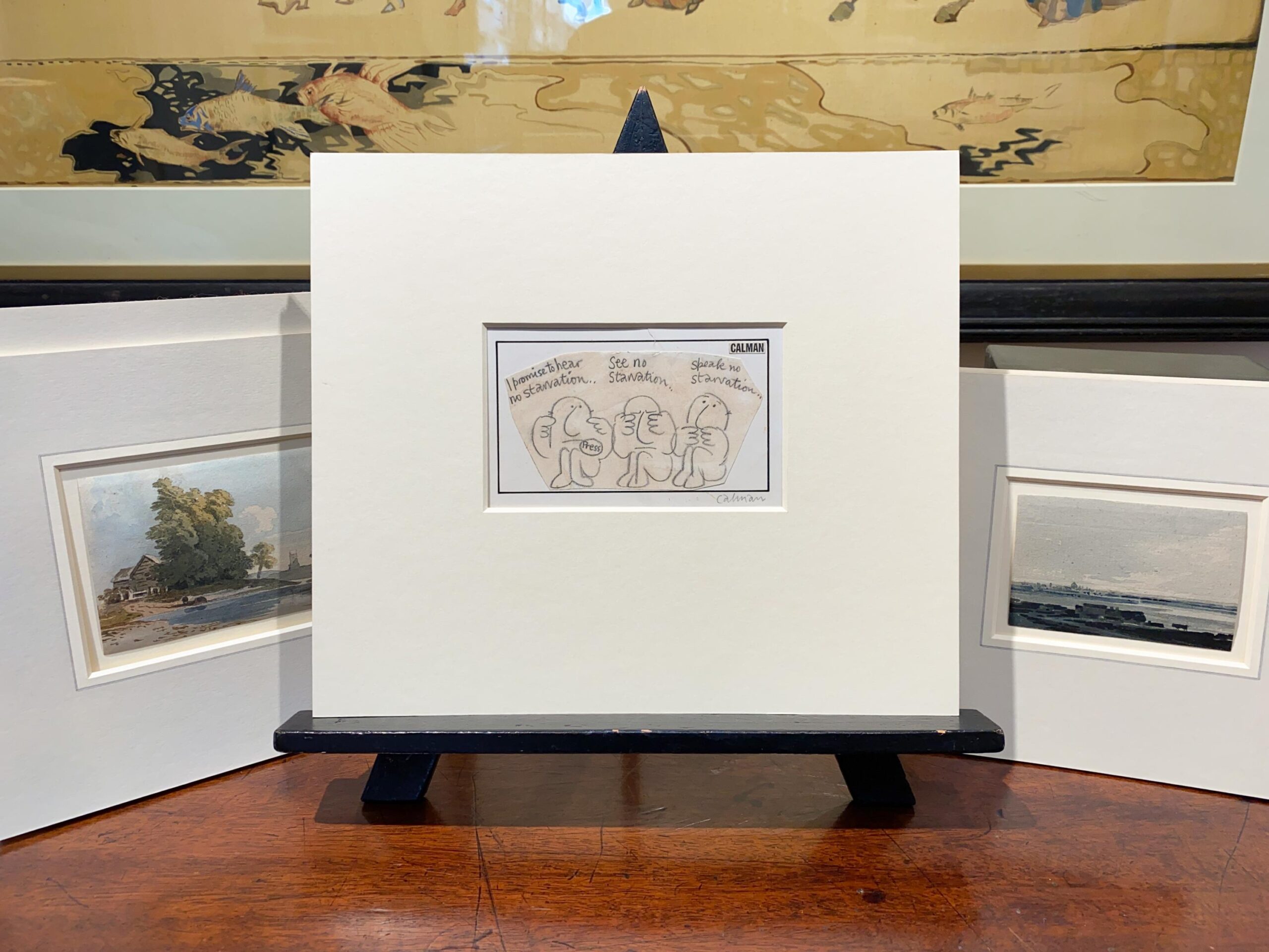 Calman, Mel (1931 – 1994) – Hear / See / Speak no Starvation. | ABBOTT ...