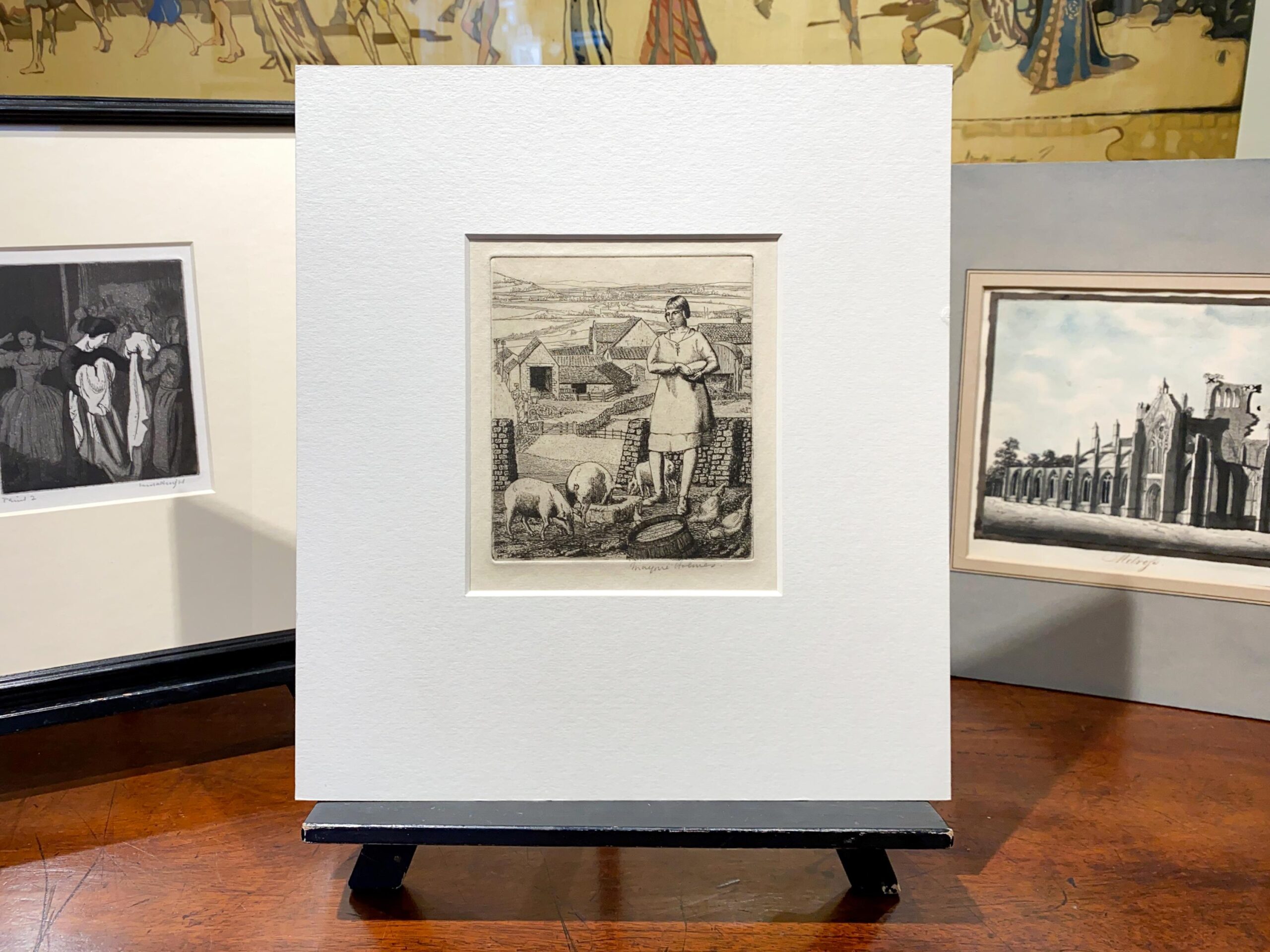 Holmes (Nee Fenning), Marjorie (1907 – 1992) – Feeding Pigs. | ABBOTT ...