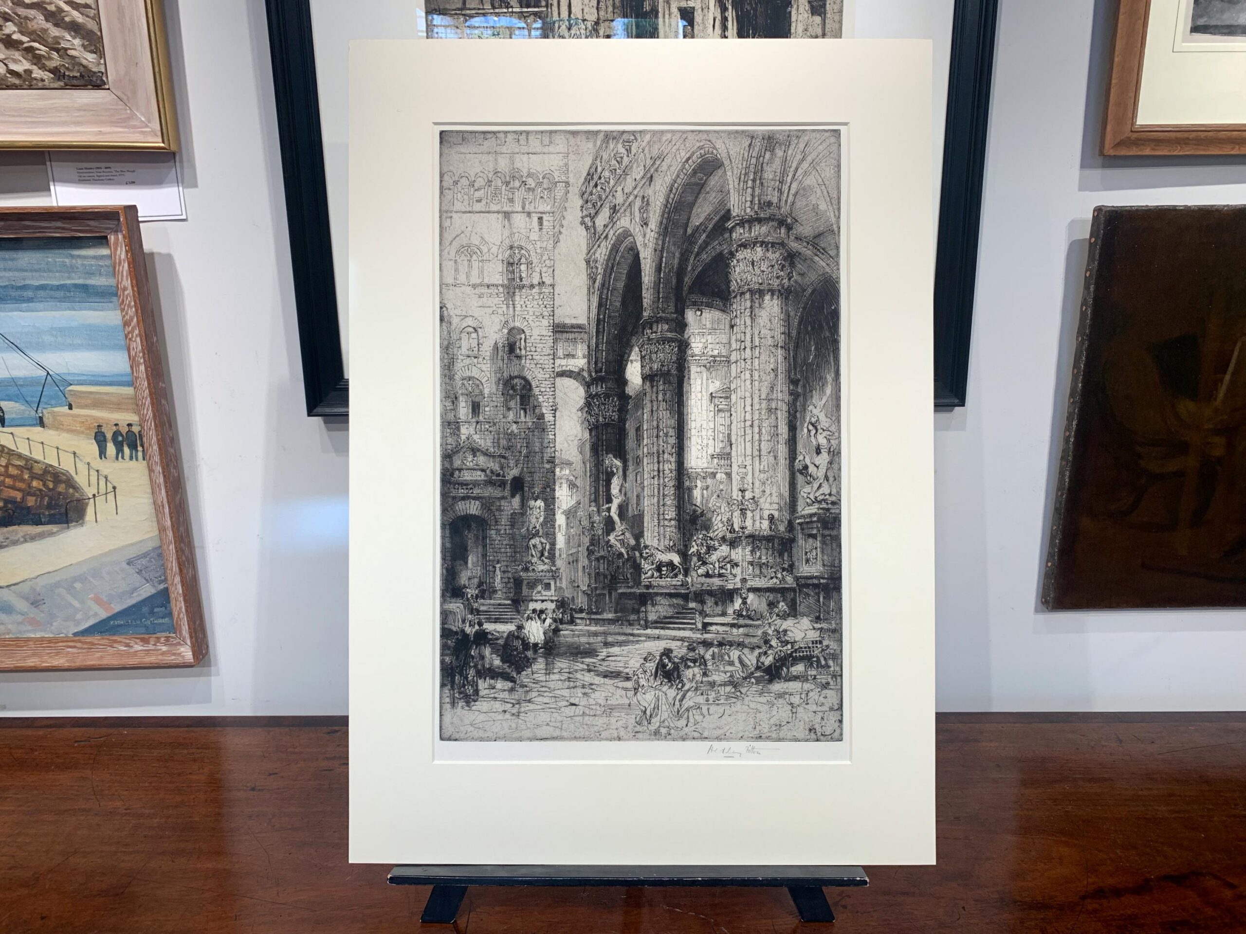 Fitton R.E., Hedley (1857 – 1919) – Italy; Florence, the Loggia dei ...