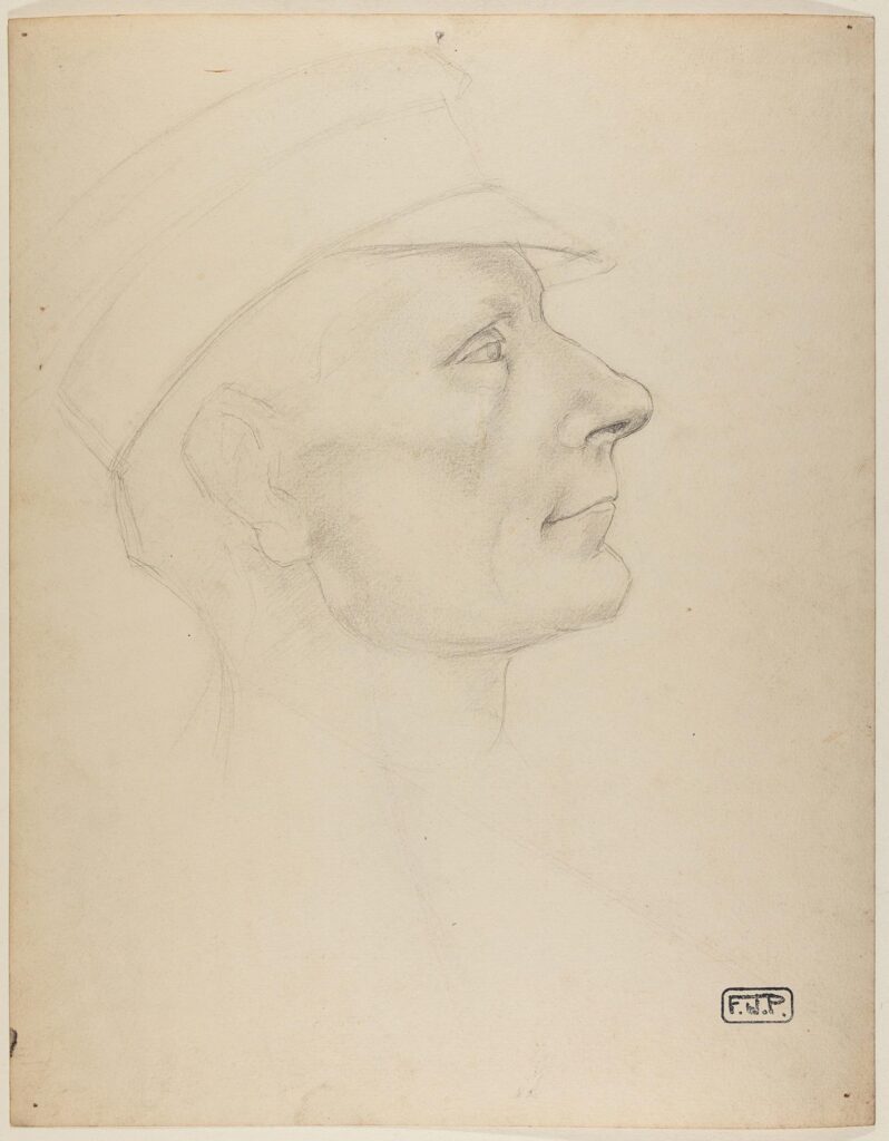 Porter, Frederick (1883 – 1944) – Self study in profile. | ABBOTT and ...
