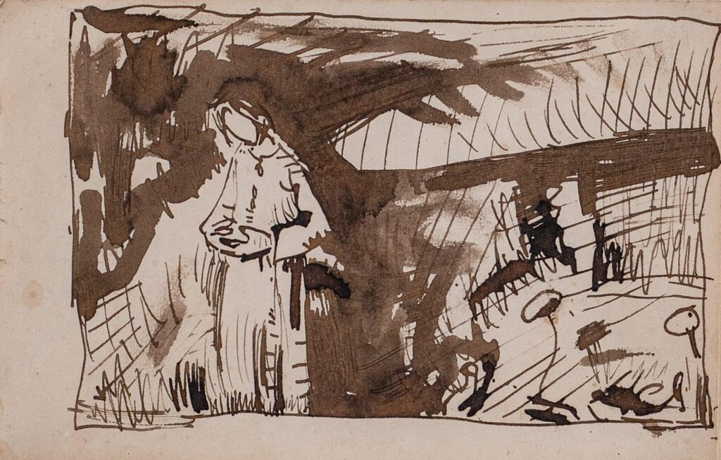 Clarke Hall, Edna (1879 – 1979) – Cathy; a study for Wuthering Heights ...