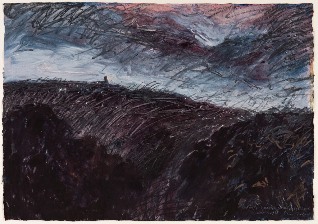 Tabner, Len (born 1946) – ‘Roxby Church, Dusk, Ridge Lane’. | ABBOTT ...