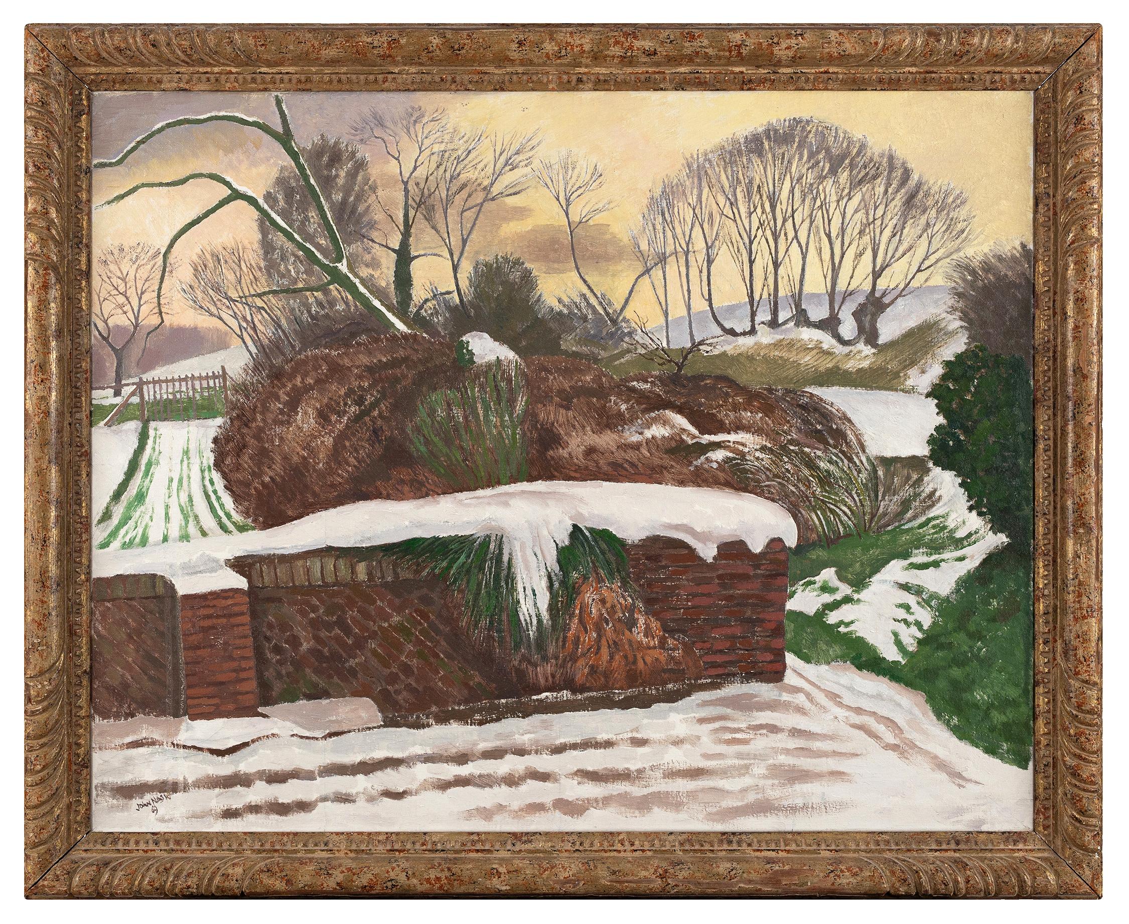 Nash R.A., John (1893 – 1977) – ‘Winter’, probably the artist’s house ...