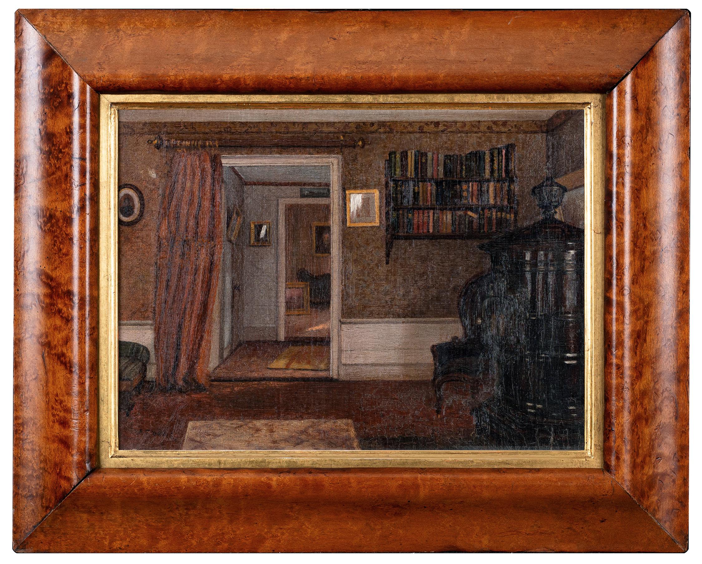 Davis, Arthur Fuller (1863 – 1953) – ‘The Parlor Stove’. | ABBOTT and ...