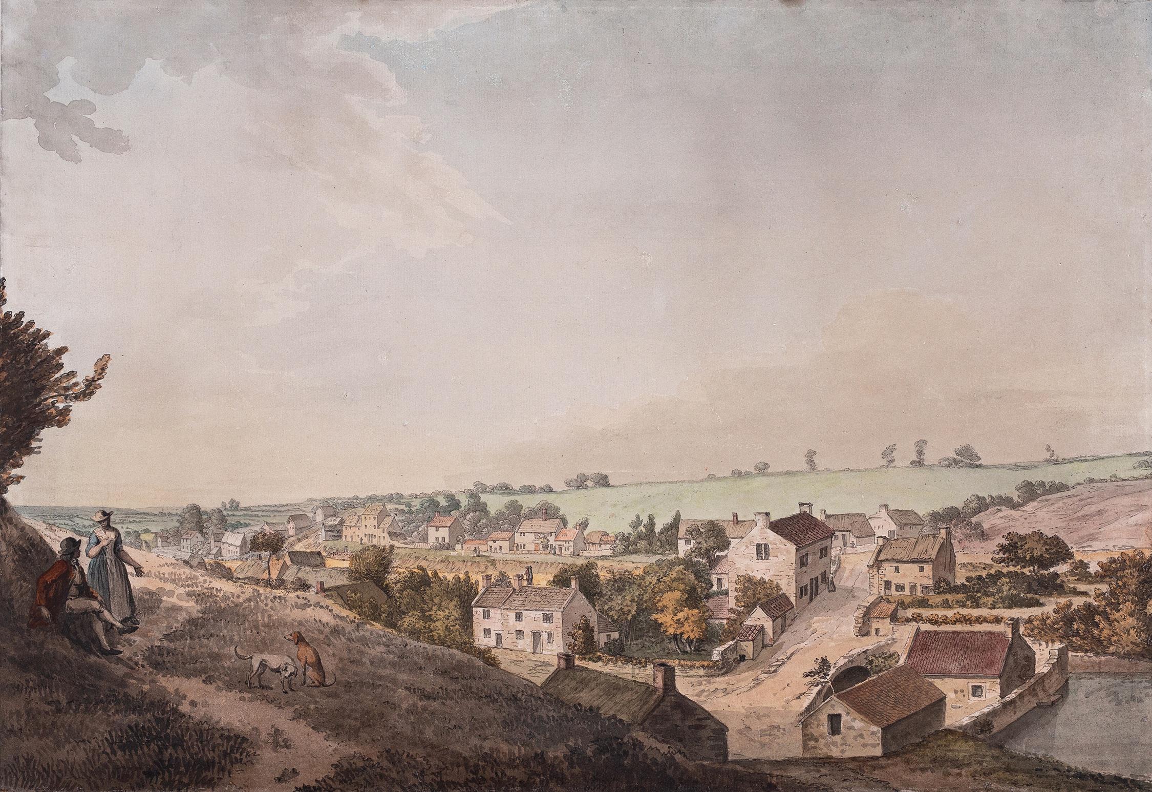 Grimm, Samuel Hieronymus (1733 – 1794) – PAIR: Two views on an Estate ...